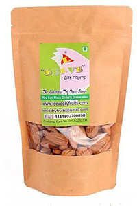 Leeve Dry fruits Fresh Exotic Mamra Badam Giri Almonds Almond 200 Grams Pack Almonds Price in ...