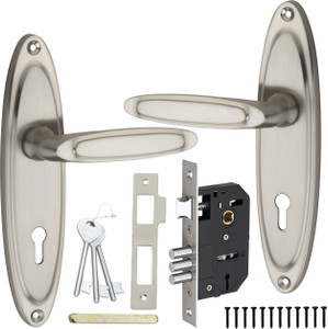 BUCKLER Brass Boat Silver 7 Inch Mortise Handle Set with 65MM Double Turn Bullet Lock - Buy ...