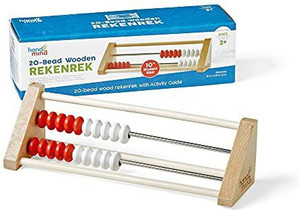 hand2mind 20-Bead Rekenrek, Wooden Rekenrek, Abacus for Kids Math ...