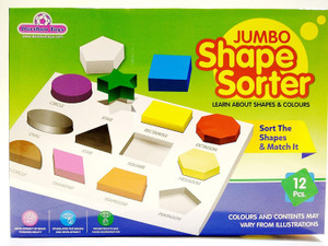 Darshan Toys Jumbo Shape Sorter Play & Learn Early Skill Hand-Eye Coordination Price in India ...