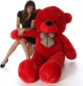 RSS SOFT TOYS 3 Feet Soft Teddy Bear Huggable/Loveable/Valentine For Someone Red - 90 cm - 3 ...