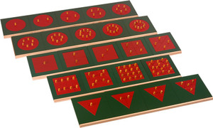 Kidken Montessori Fractions Set: Circles, Squares & Triangles - Metal ...