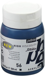 Flipkart.com | PEBEO Pebeo Studio Acrylic High Viscosity 500 ml Prussian Blue Hue 56