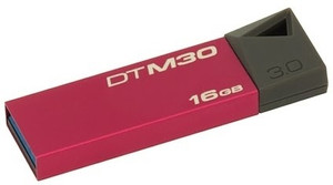 KINGSTON DTM30R/16GBFR 16 GB Pen Drive Compatible with Desktop Computer, Laptop USB 3.0 Metal ...