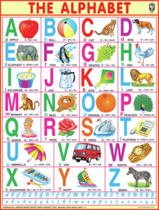 JUMBO ALPHABET CHART FOR CHILDREN(PAPER PRINT) 40 INCH X 54 INCH Paper ...