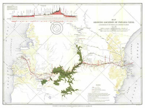 Reproduction of a poster presenting - Central America - Panama Canal ...