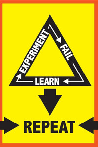 Posterhouzz Experiment Fail Learn Repeat Poster Fine Art Print - Quotes ...