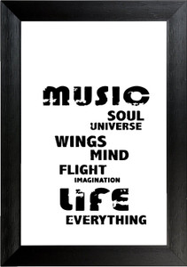 Music soul universe Wall Frame Poster Music ,(12X18) BY Vprint Paper ...