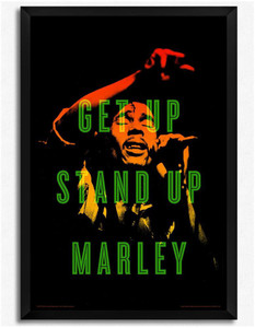 Bob Marley Get Up Stand Up (Officially Licensed) Framed Paper Print ...
