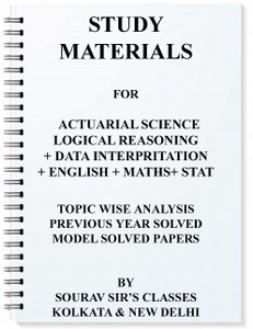Study Materials For Actuarial Science Logical Reasoning + Di + English + Maths With Model Solved ...