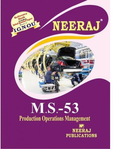 IGNOU MS-53 Production/Operations Management (Including Solved Question Papers): Buy IGNOU MS-53 ...