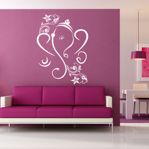 Creatick Studio 38.1 cm Creative Ganesha Wall Decal Self Adhesive Sticker Price in India - Buy ...