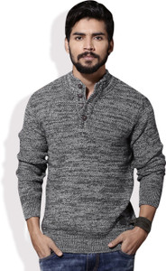Roadster Solid Round Neck Casual Men Grey Sweater Buy Grey Roadster Solid Round Neck Casual