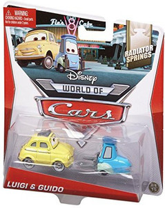 MATTEL Disney Pixar Cars, Radiator Springs Die-Cast Vehicle, Luigi & Guido #3,4/15, 1:55 Scale ...