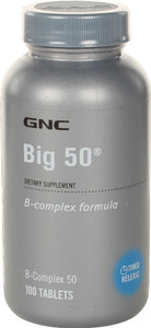 GNC Big 50 - Vitamin B-Complex Formula Price in India - Buy GNC Big 50 - Vitamin B-Complex ...
