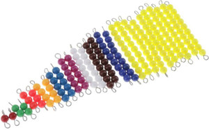 BNF Counting Beads Montessori Math Learning Tool Preschoolers Toy for ...