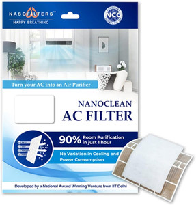 Nasofilters AC Filter with Nanofiber Technology for Removing Dust Pack Of 4 Air Purifier Filter ...