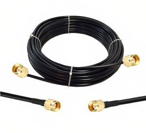 Netboon Ultra Low Loss 50 Ohm RG 58 Coax Jumper Cable with SMA Male to SMA Male Antenna ...