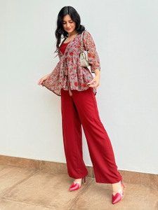 Janasya Top Pant Co-ords Set with Jacket Price in India - Buy Janasya Top Pant Co-ords Set with ...