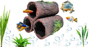 GIG BAZAAR Aquarium Shelter Pipe Caves Decoration Ornaments-Create a Cozy Hideaway Laterite ...