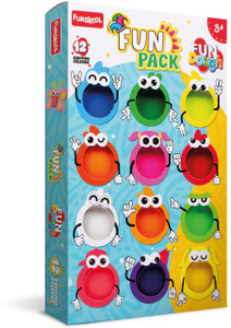FUNSKOOL Fun Pack, 12 Tubs of Dough, 25Gms Each - Fun Pack, 12 Tubs of Dough, 25Gms Each . shop ...