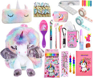 Flipkart.com | Neel Complete Unicorn School Stationery Combo-22pcs ...