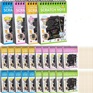 Flipkart.com | Art Bundle Kids Sketch Scratch Paper Note Drawing Book ...