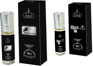 Khalis Avantor And Black Axis 6 ML Roll On Attar Made in Dubai (Pack of 2) Floral Attar Price in ...