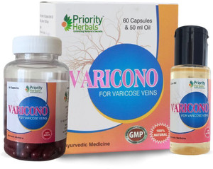 Priority Herbals Varicono Kit for Varicose veins Price in India - Buy Priority Herbals Varicono ...