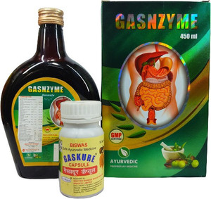 Maadurga ayurved bhander GAS N ZYME SYRUP & GASCURE CAPSULE FOR FAMILY DIGESTIVE HEALTH TONIC ...