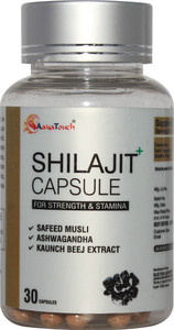 Aayatouch Pure Shilajit Capsules With Safed Musli, Ashwagandha, Kaunch Beej 800mg Price in India ...