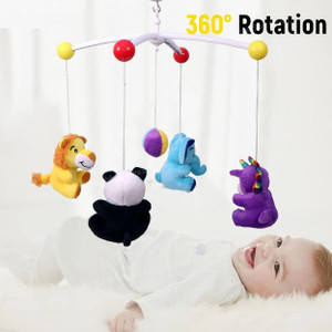 TOY KINGDOM CUDDLE cot mobile the best gift of fun & wisdom of babies. wind up moton & music ...