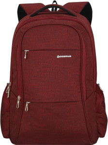 Cosmus Darwin Dx 29 litres Maroon Durable Linen Polyester Fabric Office Laptop Bag 29 L Laptop ...