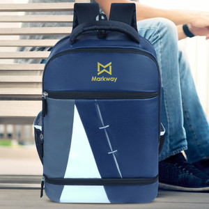 markway FOAMY TRIANGA DURABLE BAGPACK 35 L Laptop Backpack NAVY BLUE - Price in India | Flipkart.com