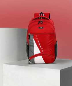 SKYFA FASHION Medium 30 L Laptop Backpack 30L Laptop Backpack Medium Backpack (Red) 30 L Laptop ...