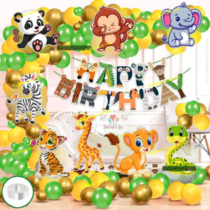 Flipkart.com | Balloon and you Solid Jungle Safari Animal Theme ...