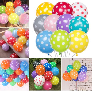 Flipkart.com | Propsy Printed Polka Dot Multicolour Balloons 25 Pcs For ...