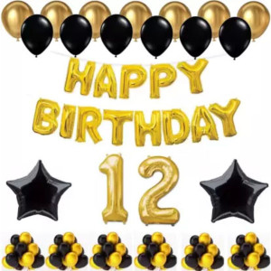 Flipkart.com | Acril Solid Happy Birthday Decoration Kit 55 Pcs Combo ...