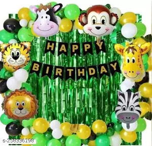 Flipkart.com | Stylin Solid Happy Birthday with Jungle Theme For Party ...