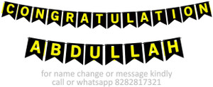 Midas Craft Congratulations Abdullah M Banner 07. Banner Price in India - Buy Midas Craft ...
