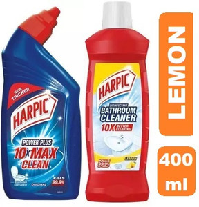 Harpic Blue + Red Toilet +Bathroom Cleaner ^^200ml (Pack of 2) Lemon+Normal Price in India - Buy ...