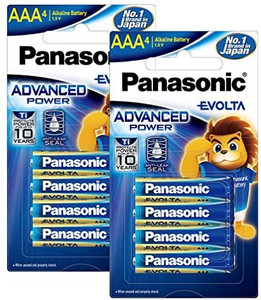 Panasonic EVOLTA LR03EG-8B Alkaline AAA , 8-PCS Battery - Panasonic : Flipkart.com