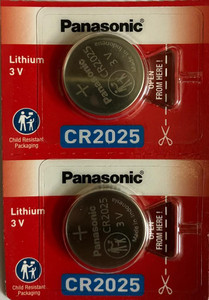 Panasonic CR2025 3V Coin cell battery Battery - Panasonic : Flipkart.com