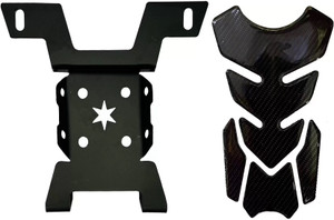 acube mart Tank Pad 7D 7DCF-1 stickers+ jerry Can Mount for Himalayan (BS6) (1pc) black Bike ...