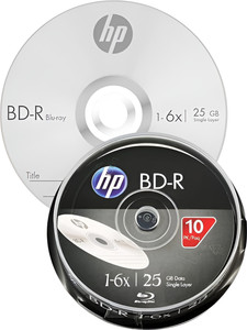 HP TAIWAN Blu-ray Recordable SPINDLE CAKE BOX PACK 0F 10 DISK 25 GB - HP TAIWAN : Flipkart.com