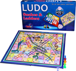 JG'S Ludo and Snake and Ladder Board Game| 2 in 1 Fun Game | for Kids & Adult Board Game ...