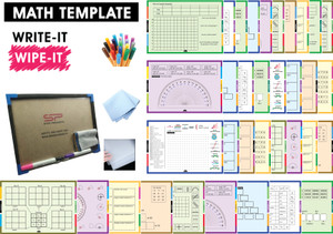 stemproducts Reusable Write and Wipe Math Template Class 7 CBSE STATE ...