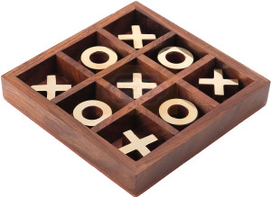 Shriji Crafts Noughts and Crosses Tic Tac Toe Pedagogical Board/Brain ...