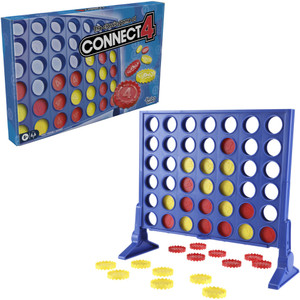 HASBRO GAMING The Classic Game of Connect 4 Strategy Board Game for Kids Strategy & War Board ...