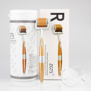 ZGTS Derma Roller 0.50 mm 192 Needles Gold Plated Titanium Alloy Needles Roller, Gold Price in ...